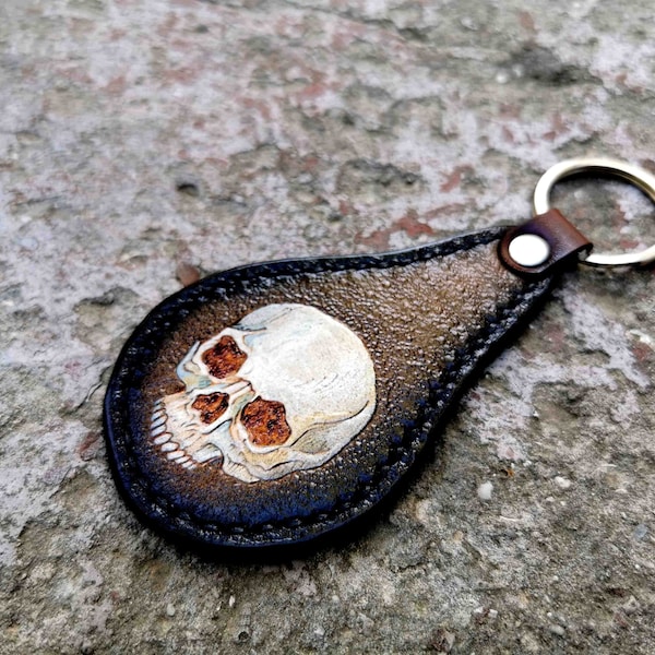 Leather Small Keychain - Etsy
