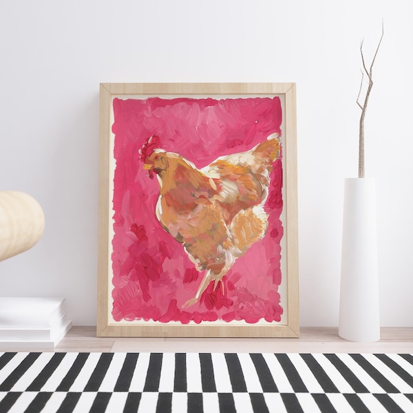 Chicken Art - Etsy