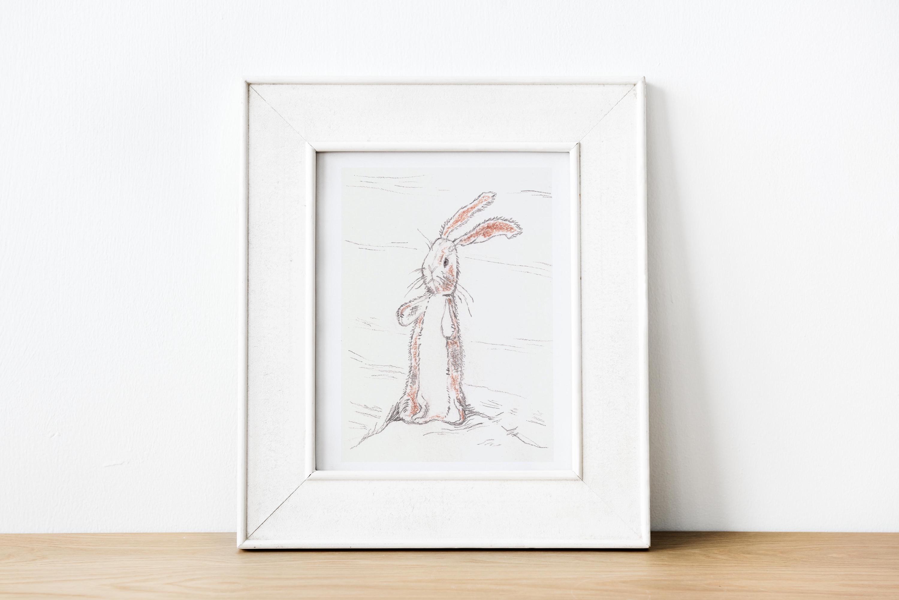 Velveteen Rabbit Fine Art Print Rabbit Sketch Velveteen Rabbit Book ...
