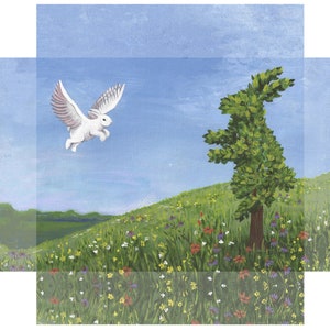 Runaway Bunny Canvas Mother Bunny as a Tree Baby Bunny Flying Book ...