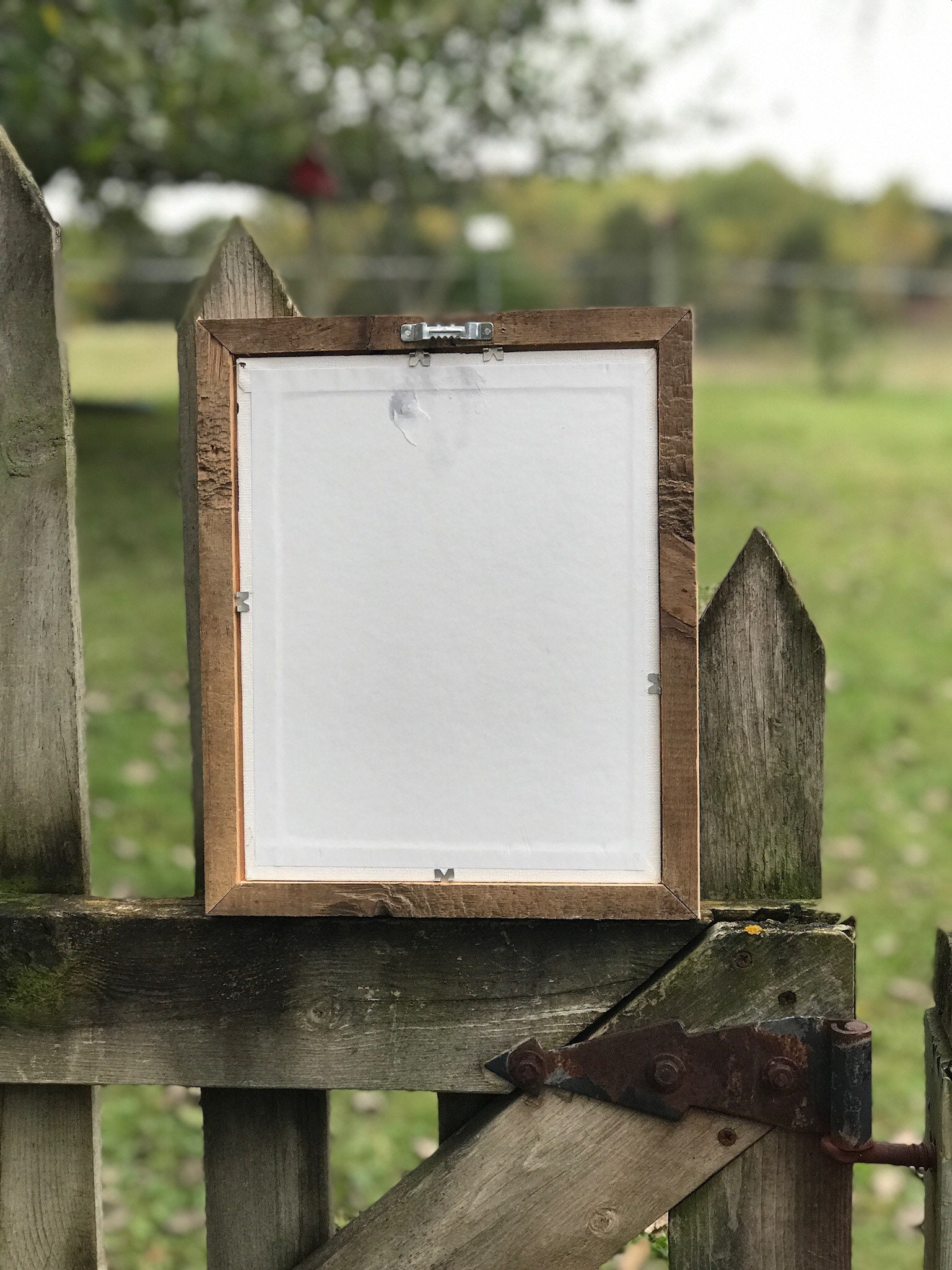 Mother Goose and Gosling Original Painting, Handmade Barn Wood Frame, 8 ...