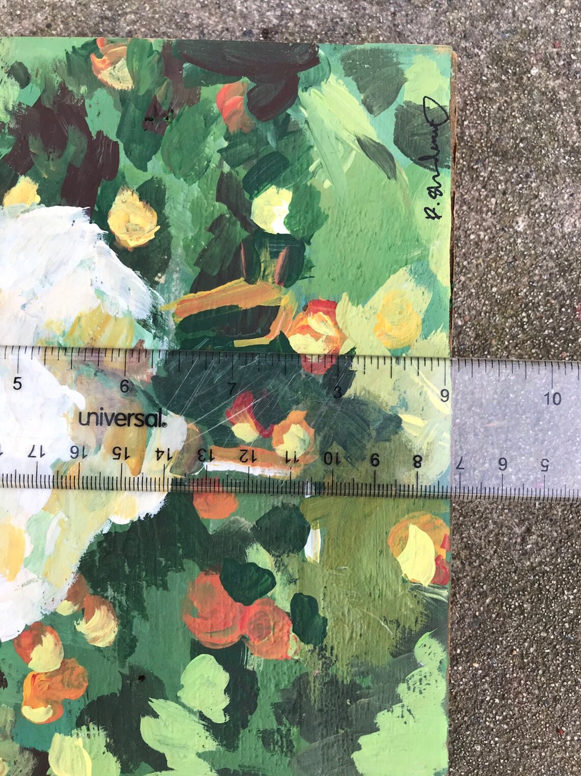 Abstract Chicken Original Painting Cream Colored Hen With - Etsy