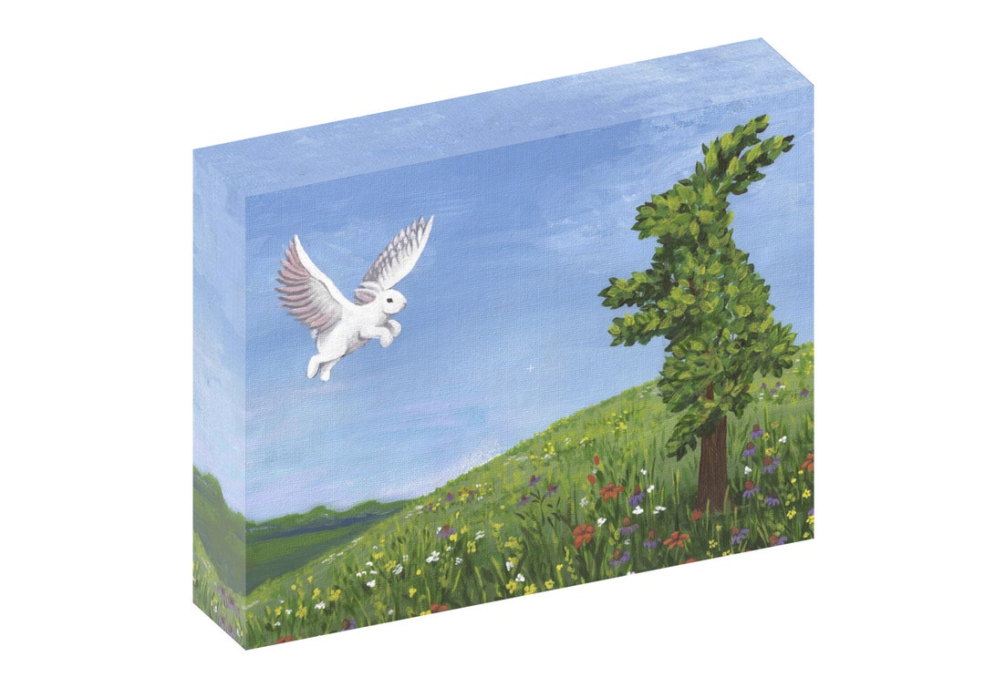 Runaway Bunny Canvas Mother Bunny as a Tree Baby Bunny Flying Book ...