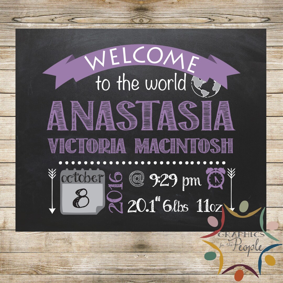 Welcome Baby Sign - Etsy