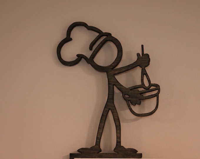 Over the Door Hanger Baker Stickman Door Topper Door Sign - Etsy