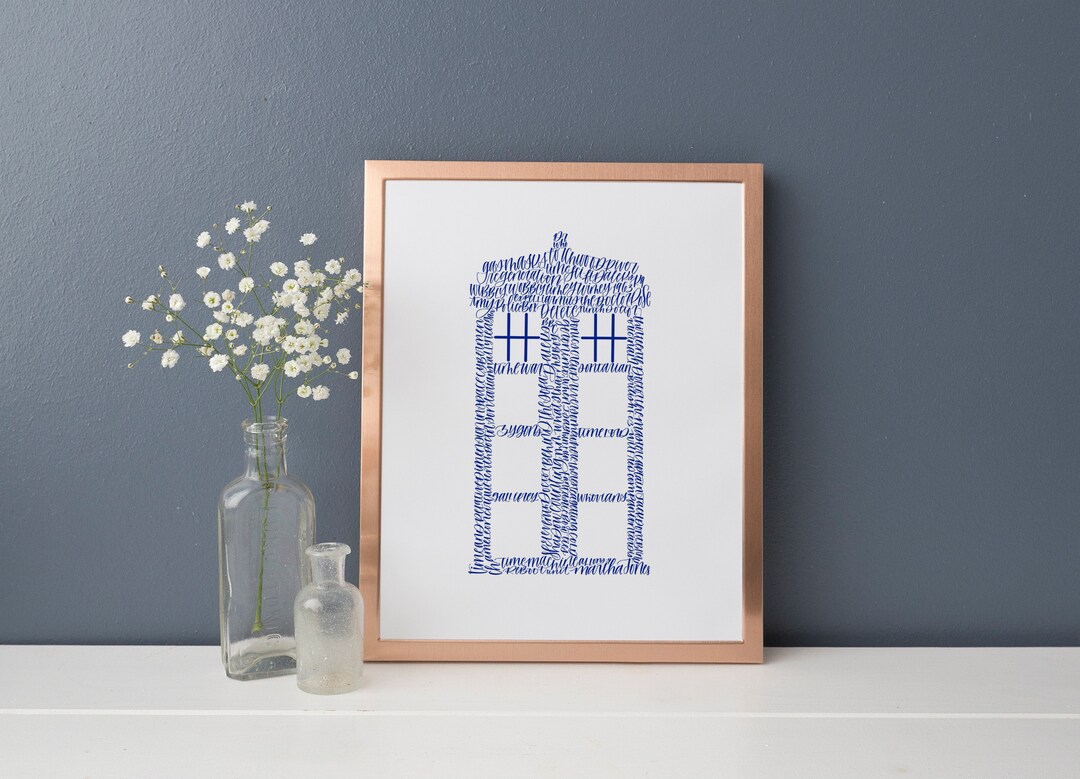 Who's Your Doctor Calligraphy Wordy Art Print - Etsy