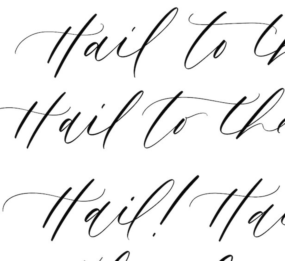 Michigan Fight Song Calligraphy Art Print - Etsy