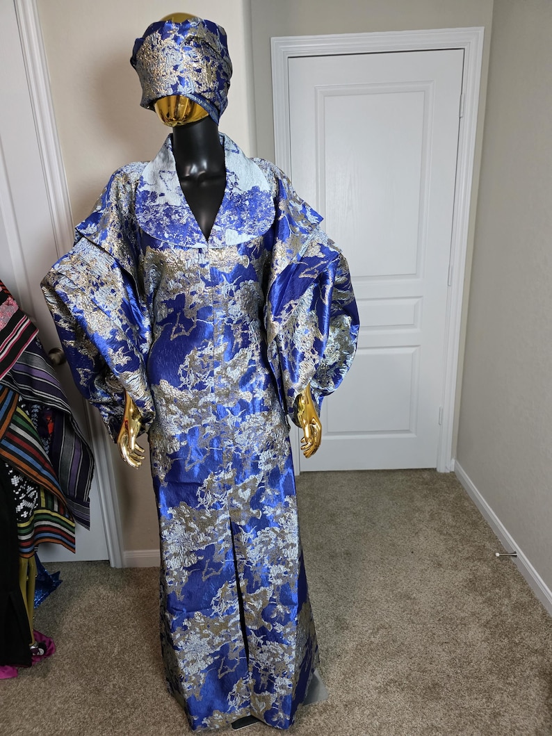 African Brocade Boubou Dress| Rich Aunty| Danshiki| Kaftan| Jalabiya ...