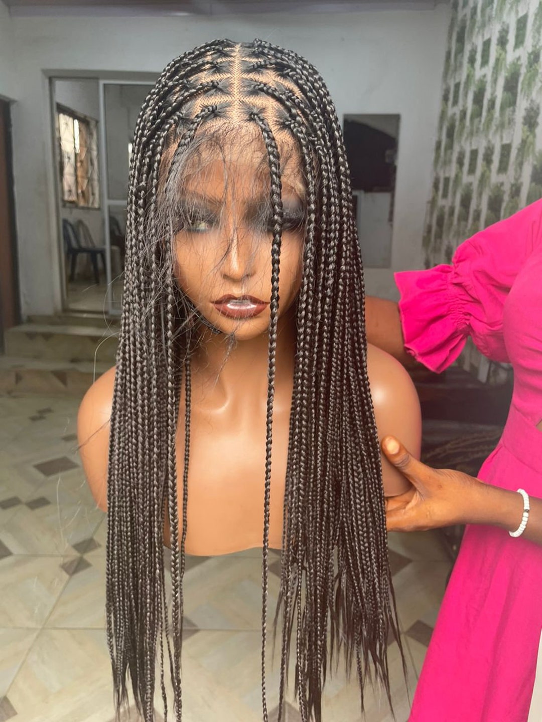 Knotless Braids Full Lace Wig Box Braids - Etsy