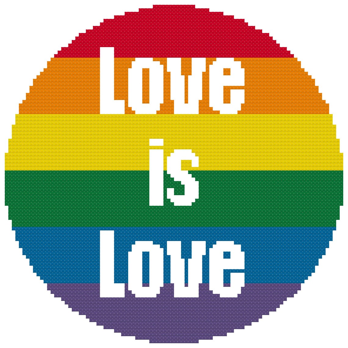 Pride Cross Stitch Pattern Pride Flag Modern Cross Stitch Gay - Etsy