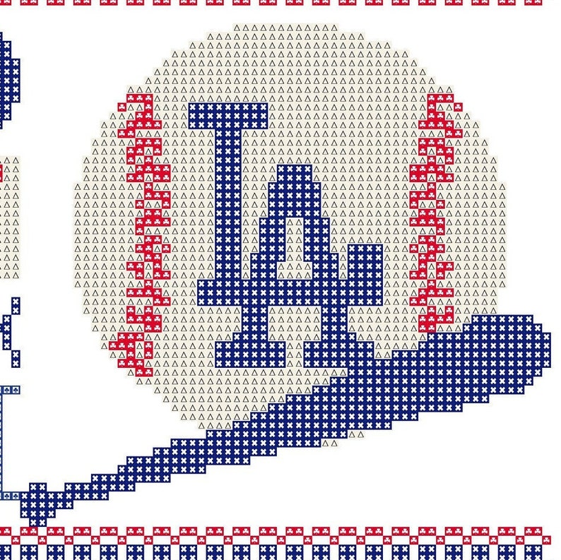 La Dodgers Baseball Birth Announcement Custom Cross Stitch - Etsy