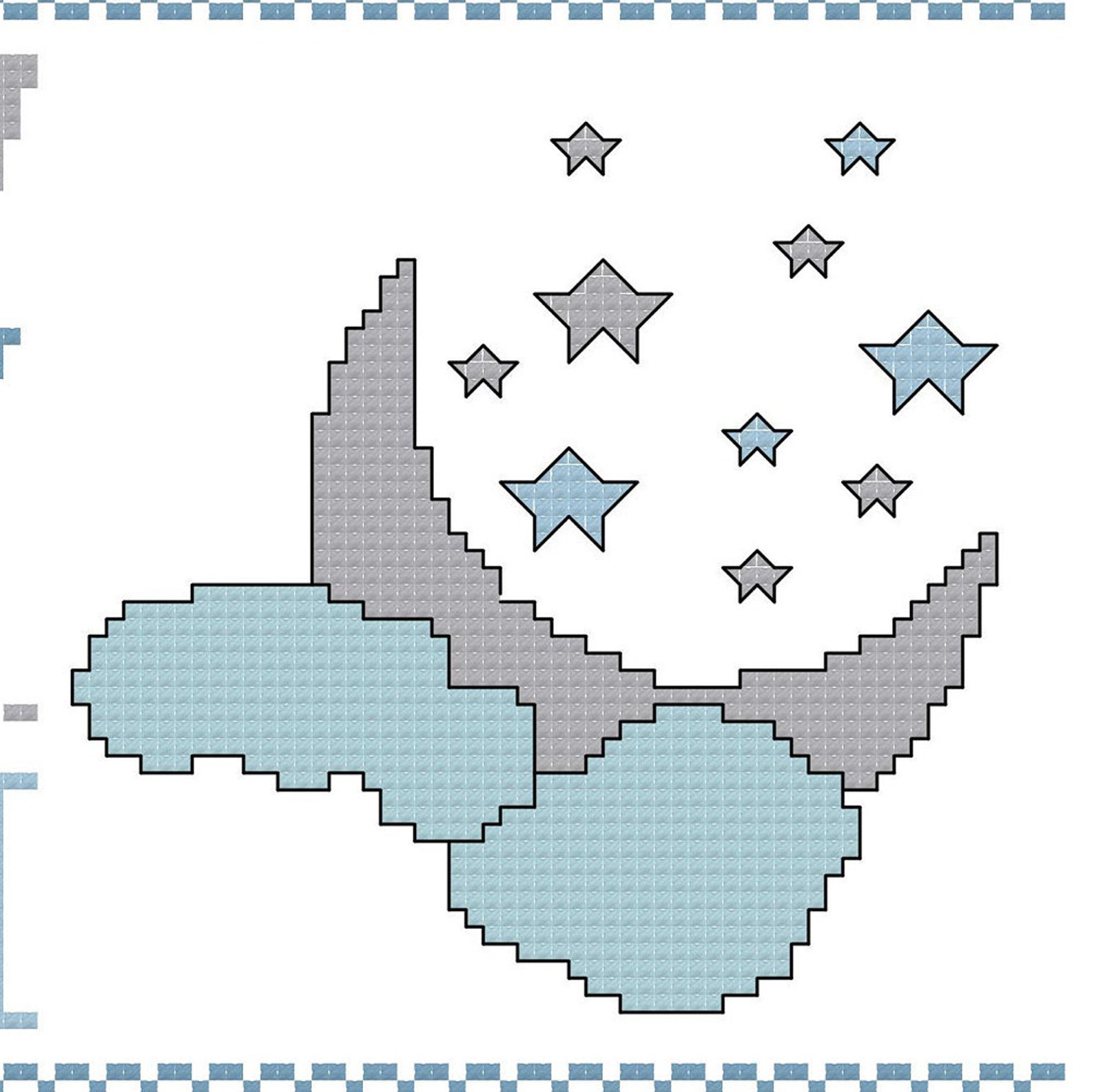 Baby Cross Stitch Pattern DIY Cross Stitch Nursery Cross - Etsy