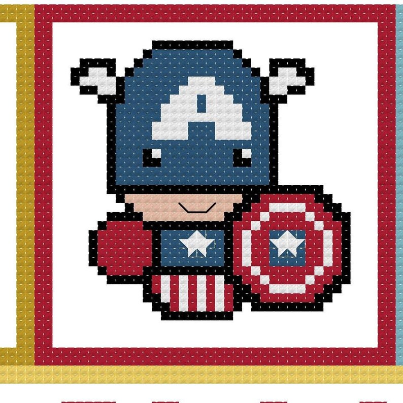 Baby Cross Stitch Avengers Birth Announcement Cross Stitch Pattern ...