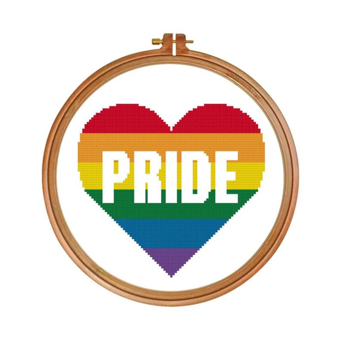 Set of 2 Pride cross stitch pattern Modern pride flag pattern | Etsy