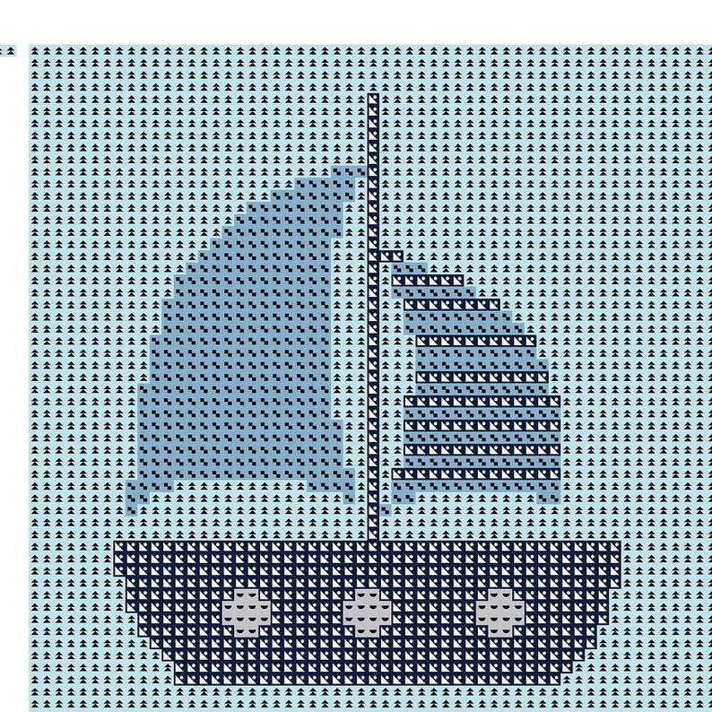 Nautical Cross Stitch Pattern DIY Cross Stitch Baby Cross Stitch ...