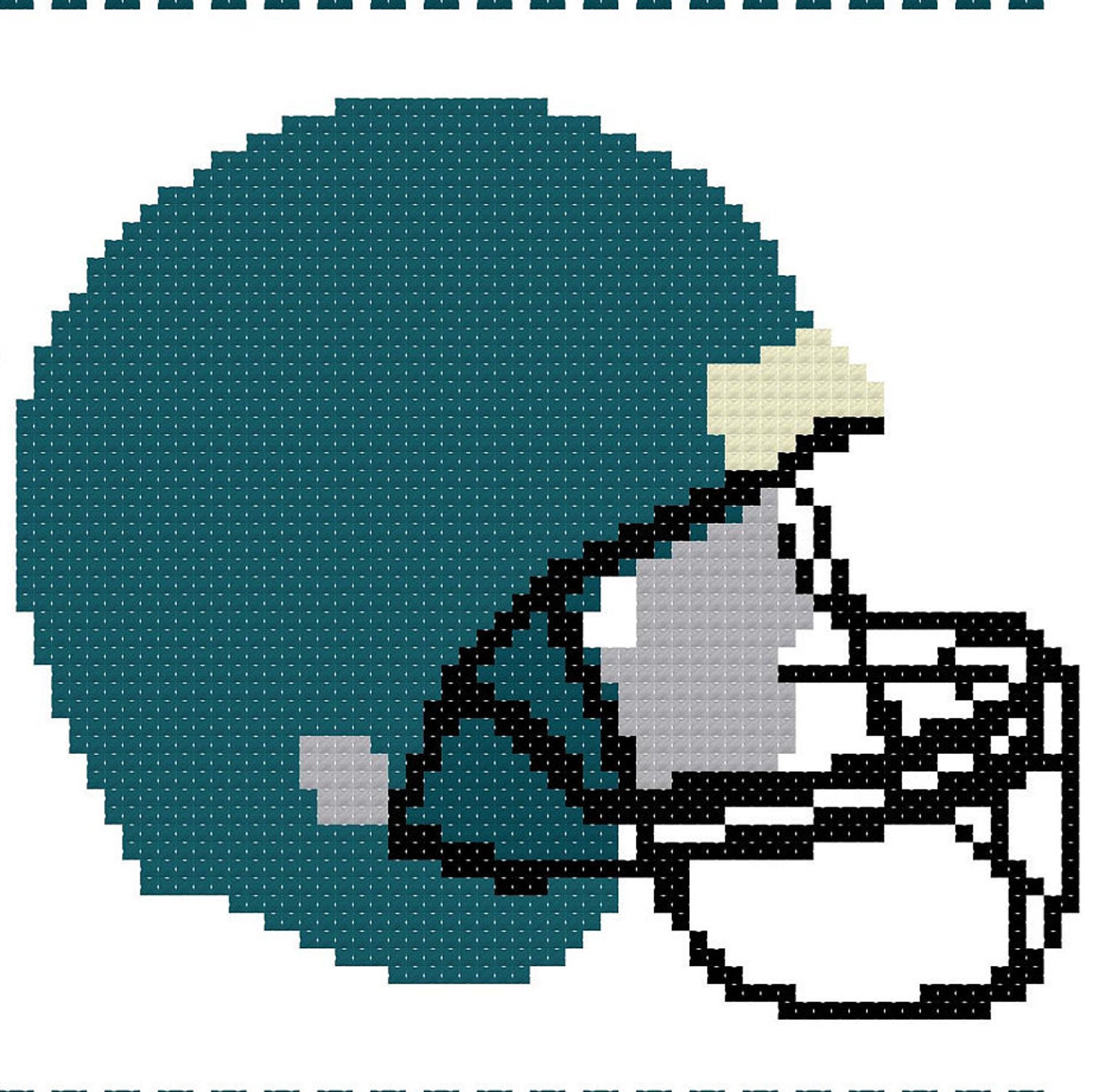 Football Cross Stitch Pattern DIY Cross Stitch Baby Cross - Etsy