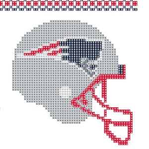 New England Patriots Cross Stitch Football Cross Stitch Pattern Cross ...