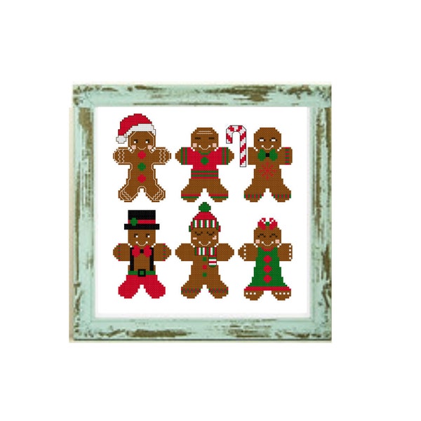 Gingerbread Cross Stitch Pattern - Etsy