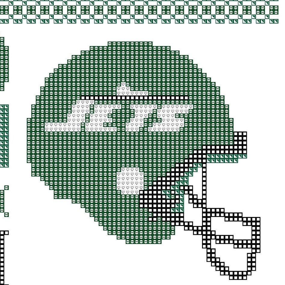 Jets Football Birth Announcement Pattern New York Jets Cross - Etsy