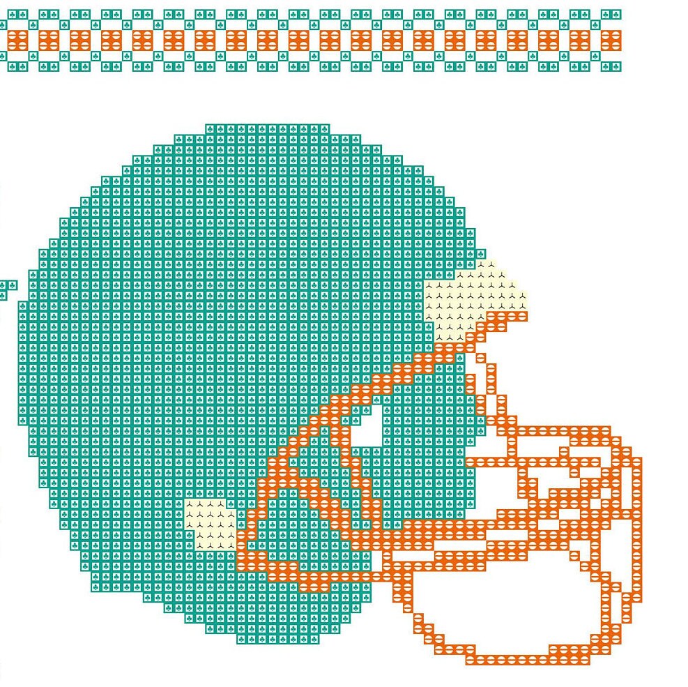Football Cross Stitch Pattern DIY Cross Stitch Baby Cross - Etsy