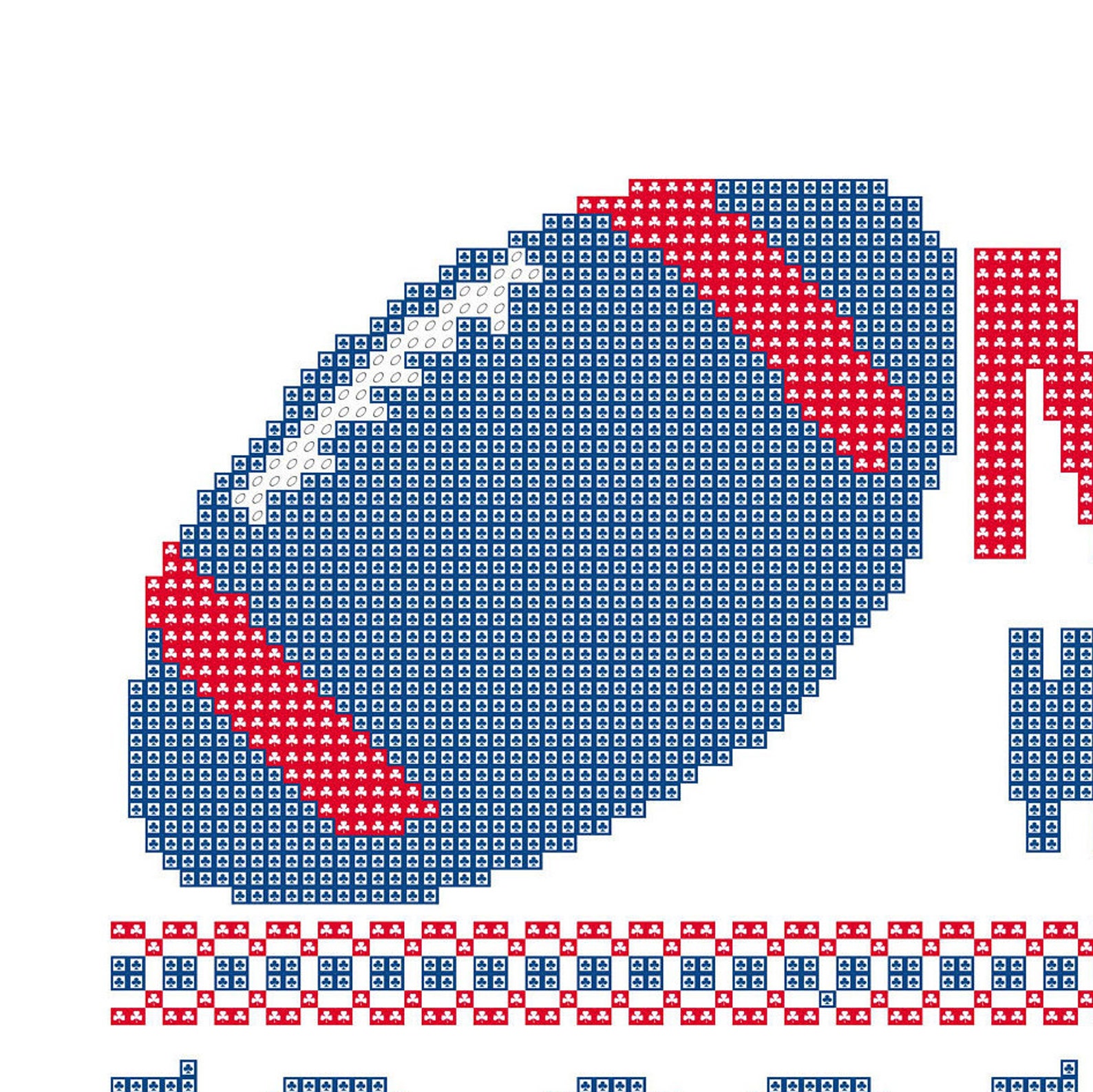 Buffalo Bills Football Birth Announcement Pattern Buffalo - Etsy
