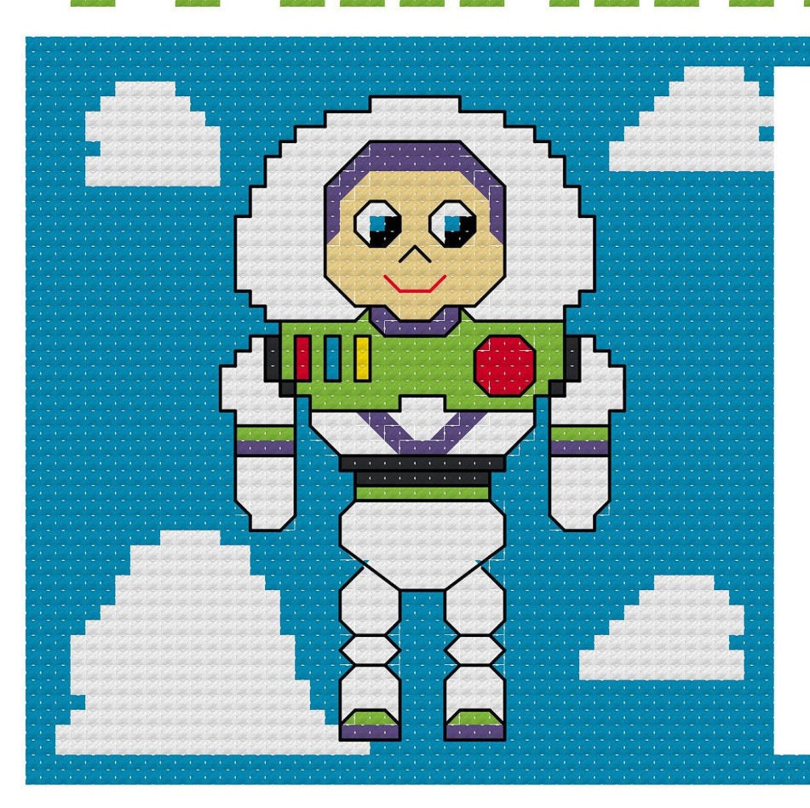 Toy Story Birth Announcement Cross Stitch Pattern Custom Cross | Etsy