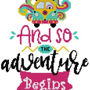 VW Cross Stitch Pattern VW Van Counted Cross Stitch Pattern Modern ...