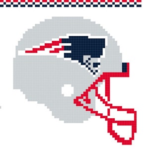 New England Patriots Cross Stitch Football Cross Stitch Pattern Cross ...