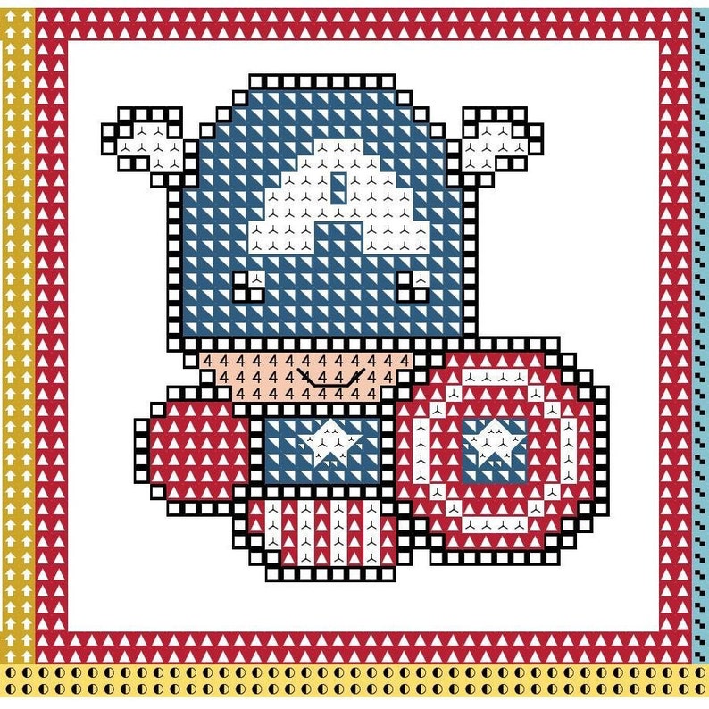Baby Cross Stitch Avengers Birth Announcement Cross Stitch Pattern ...