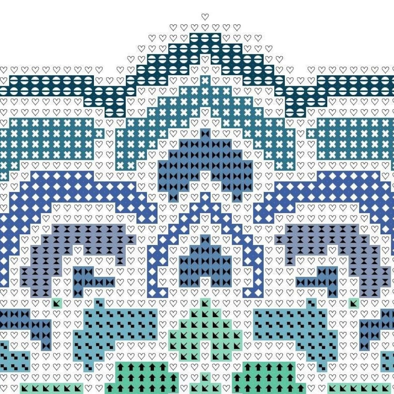 Modern cross stitch Mandala Cross Chart cross stitch pattern | Etsy