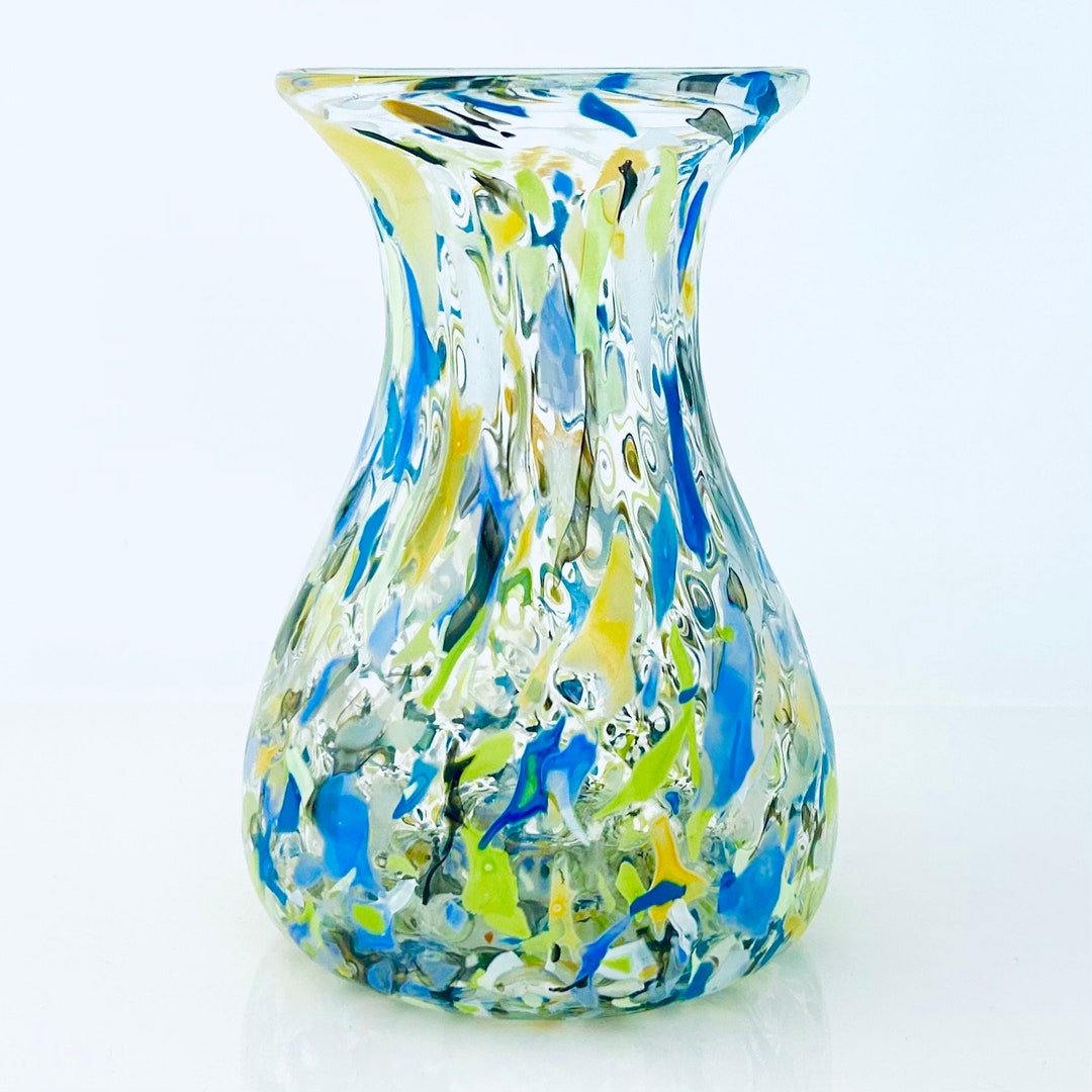Handblown Glass Vase - Etsy