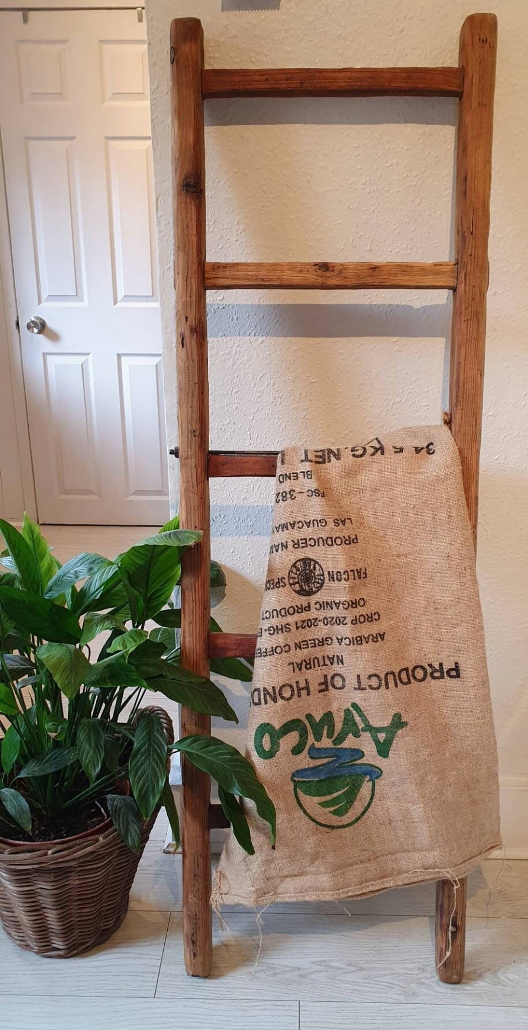 Vintage Rustic, Wooden Barn Ladder - Etsy UK