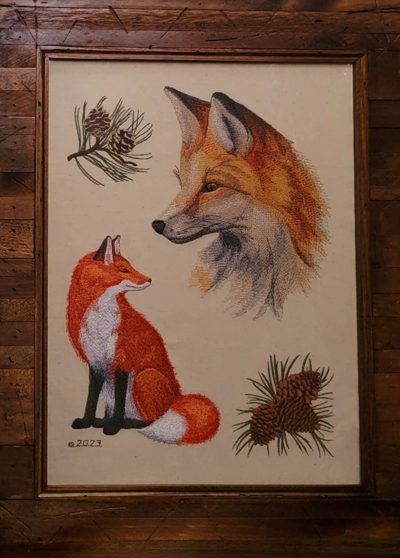 Red Fox Collage - Etsy