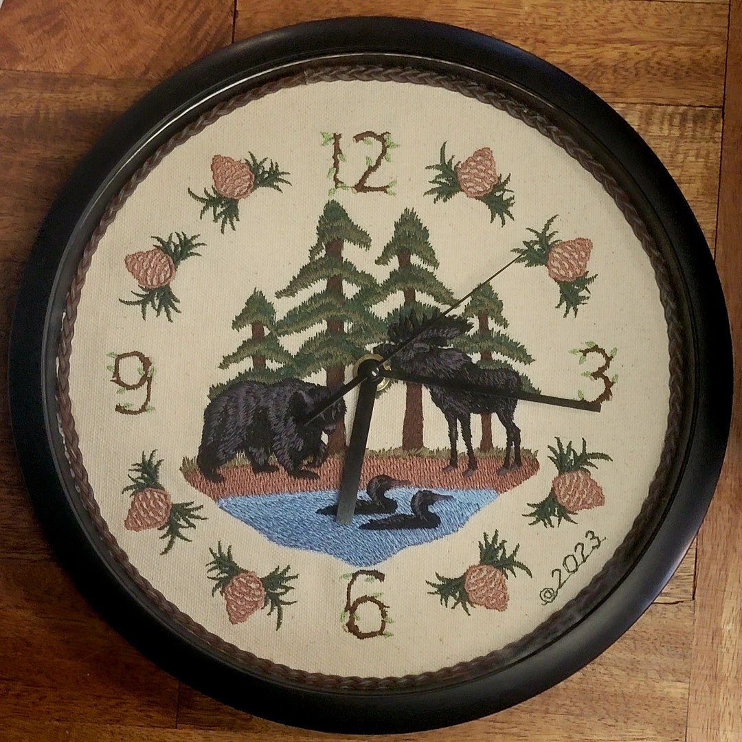 10 Inch Wildlife Clock - Etsy