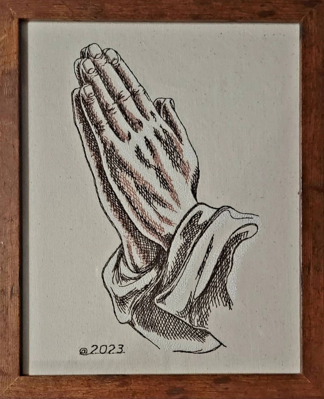 Praying Hands Etching - Etsy