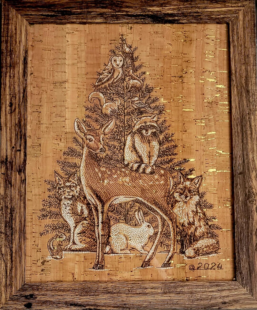 Embroidered Woodland Animal Stack - Etsy