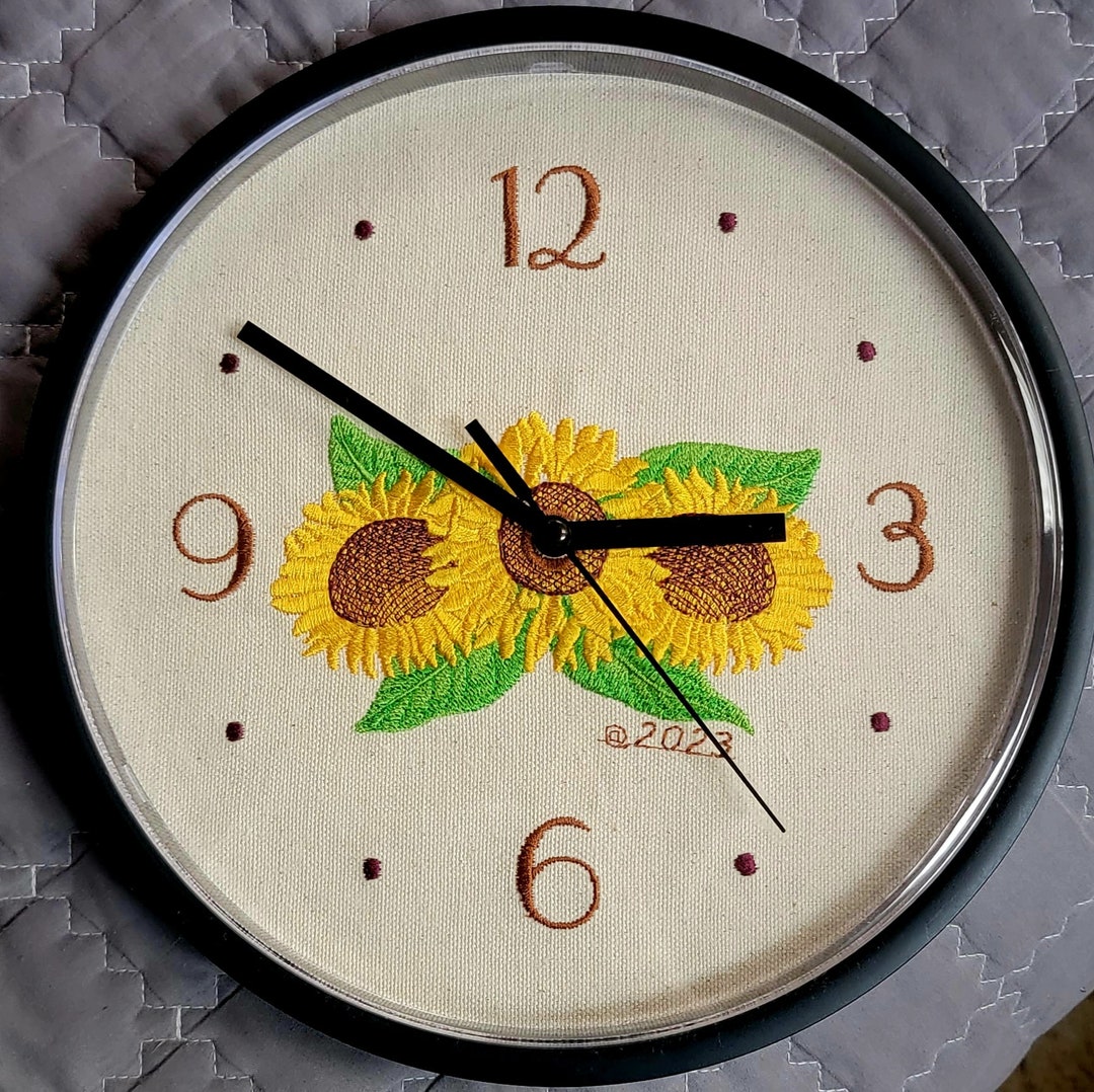Sunflower Clock - Etsy