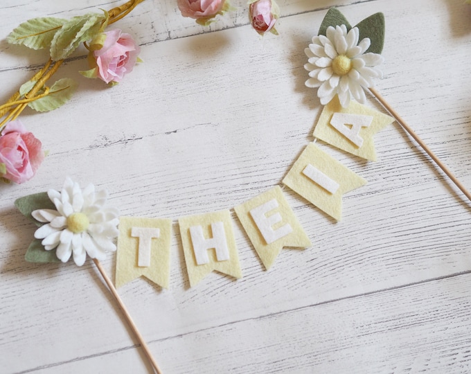 Four Ever Groovy Cake Topper Set Personalised Acrylic Hippy Cake Topper ...