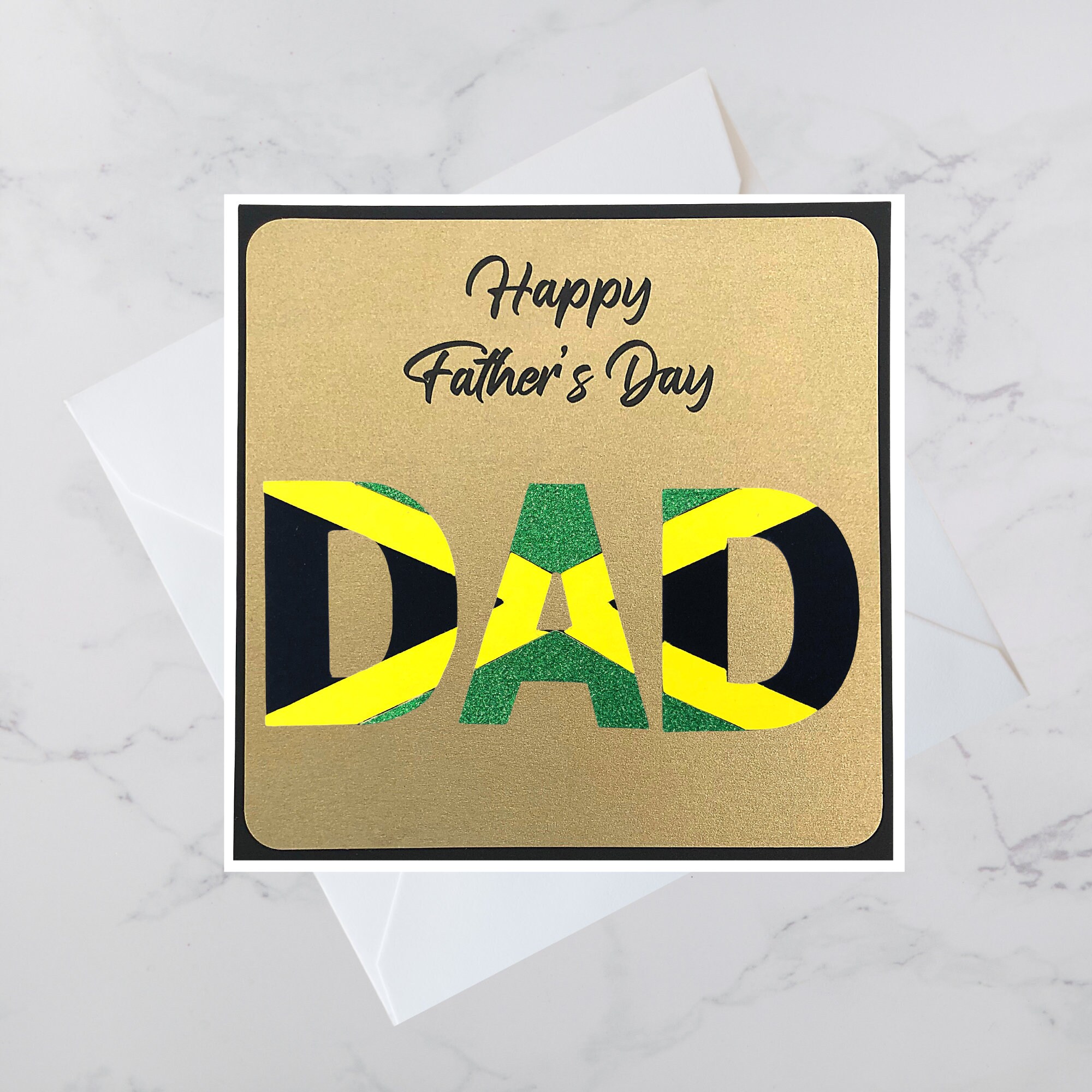 Handmade Cultural 'dad' Flag Father’s Day Card - Etsy