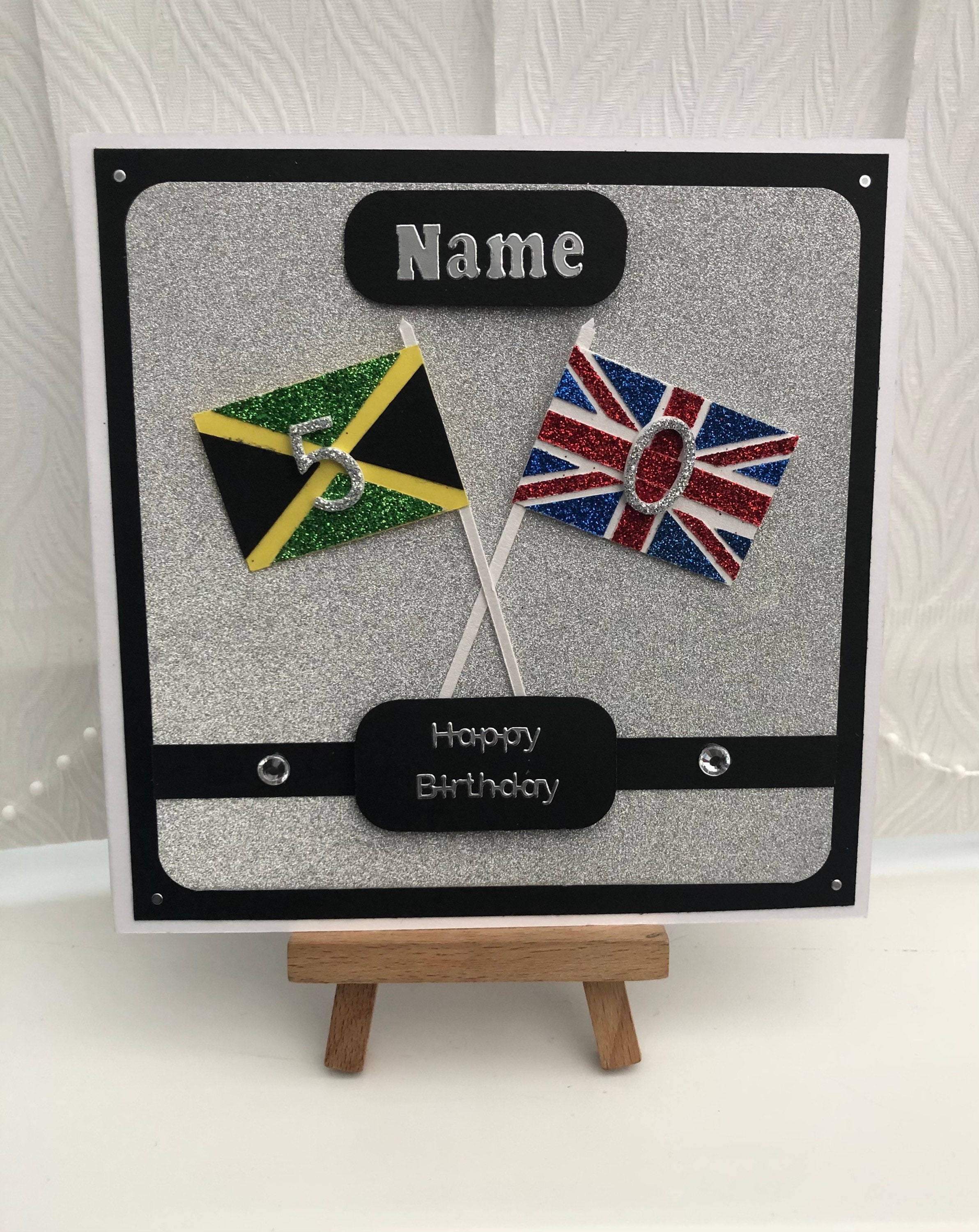 Personalised World Flags Milestone Birthday Cards 30th | Etsy