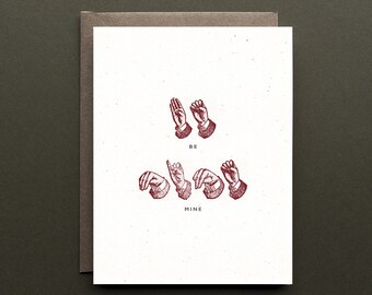 Sign language card | Etsy