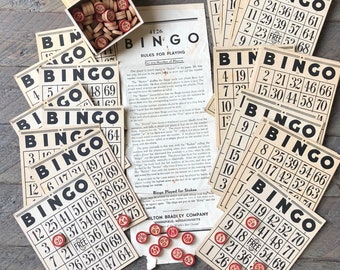 Wooden bingo numbers | Etsy
