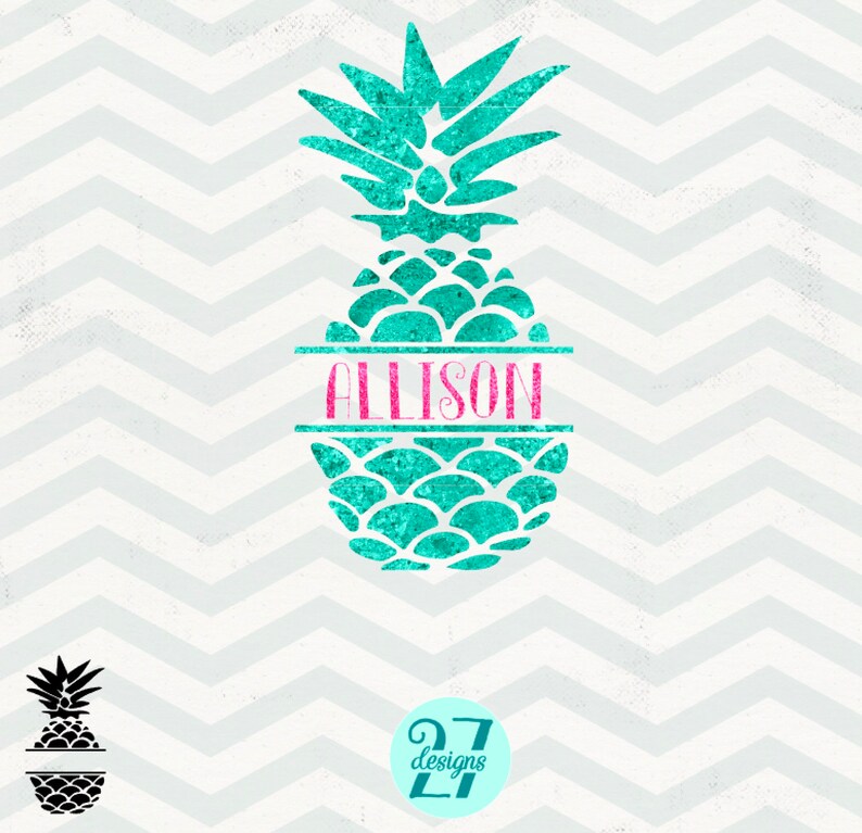 Split Pineapple - SVG - Instant Download Cricut Silhouette Business ...