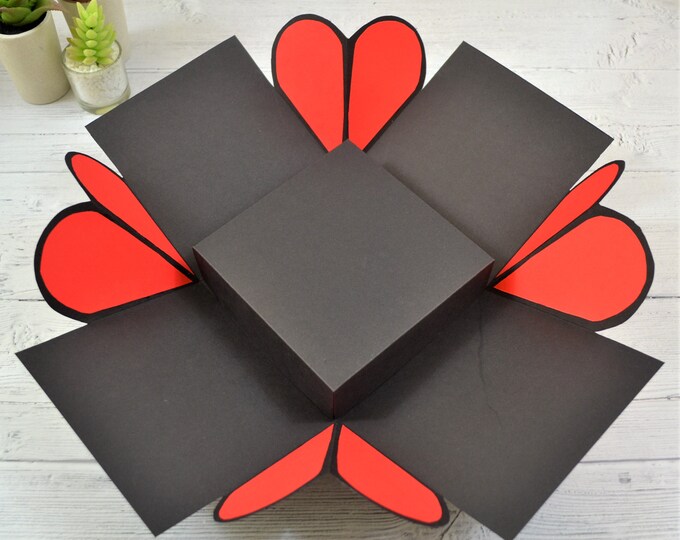 Gift for Him / Her, DIY Explosion Box for Boyfriend / Girlfriend ...