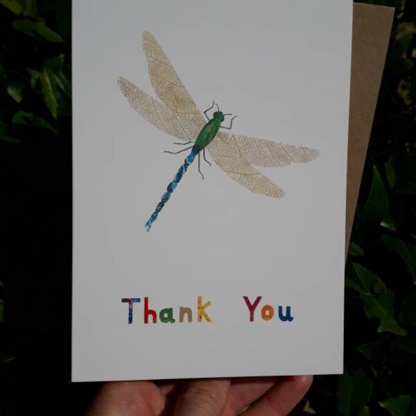Dragonfly Thank You - Etsy