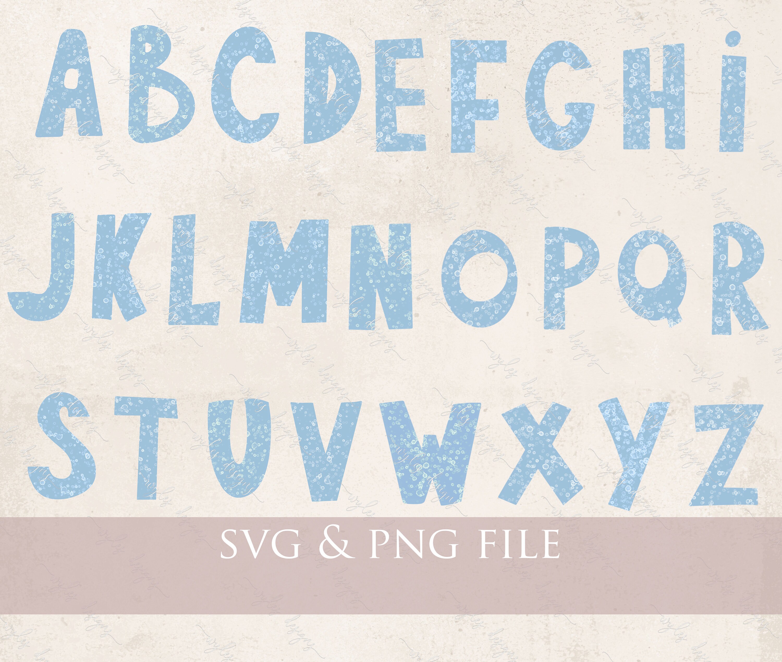 Bubble Alphabet Clip Art