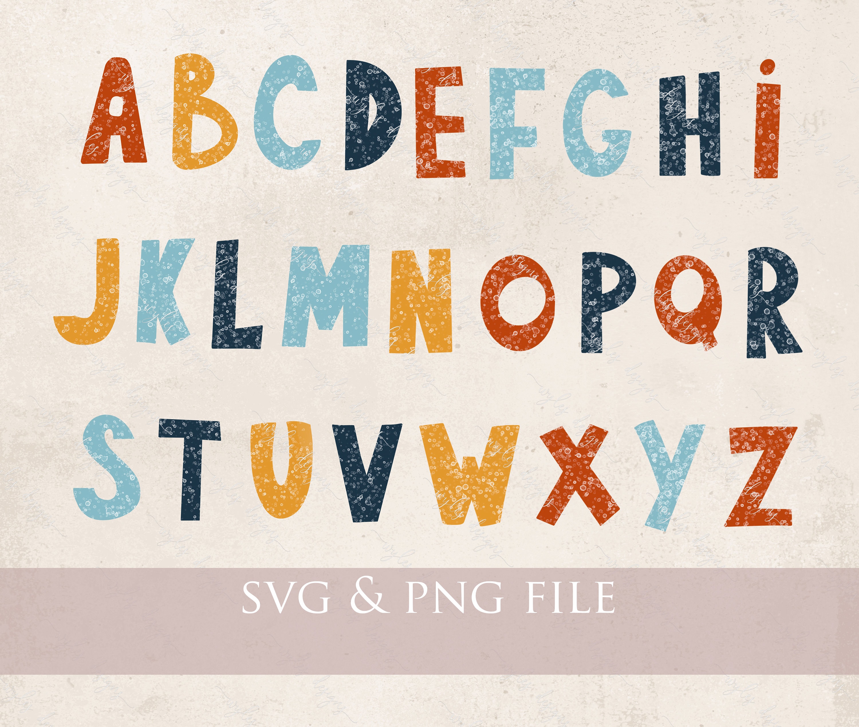 Bubble Alphabet Clip Art