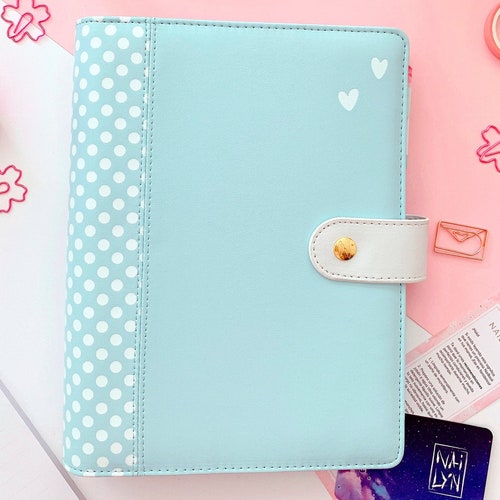 A5 Leather Personal Blue Planner 6 Ring Naibook - Etsy