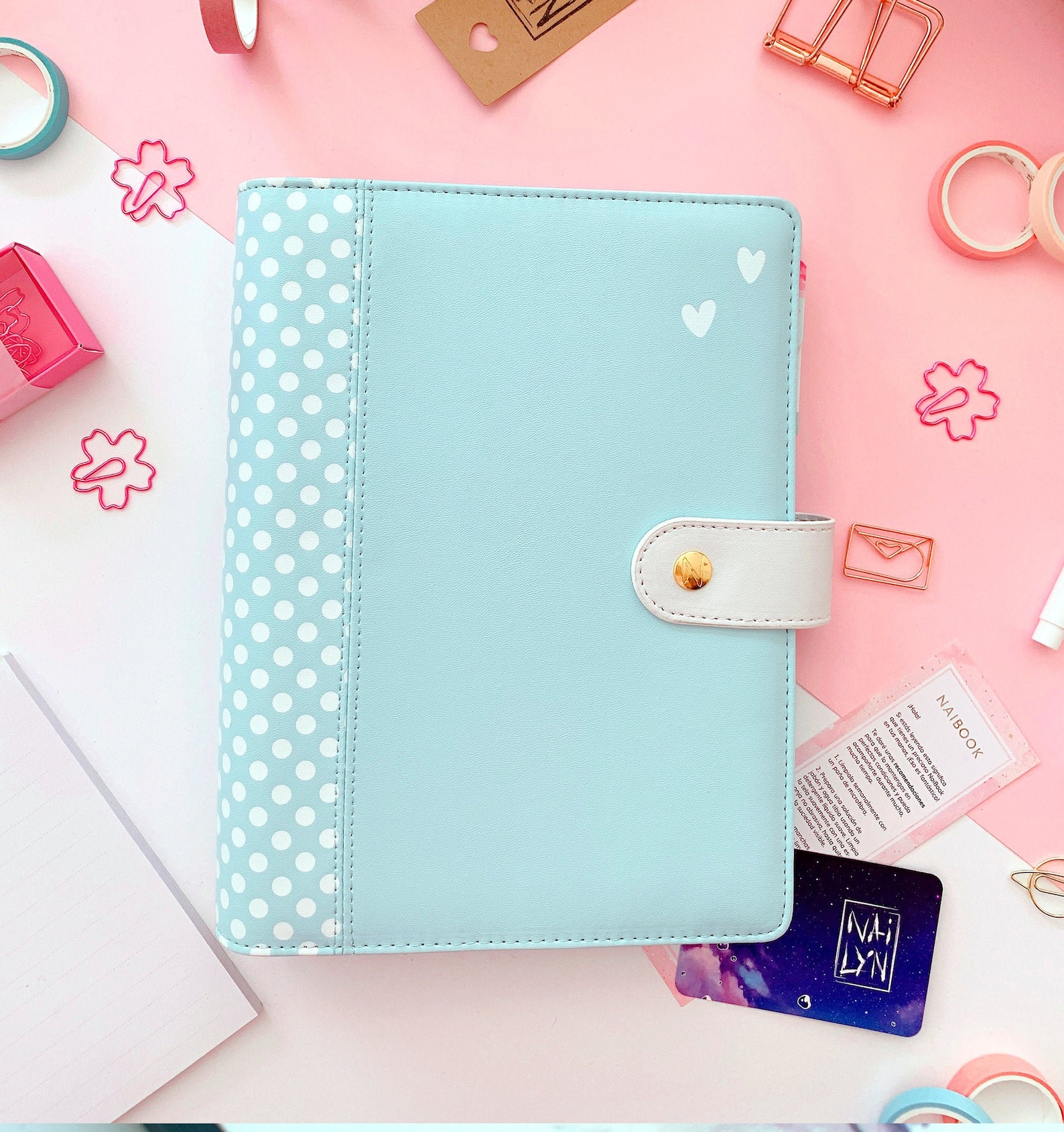 A5 Leather Personal Blue Planner 6 Ring Naibook - Etsy