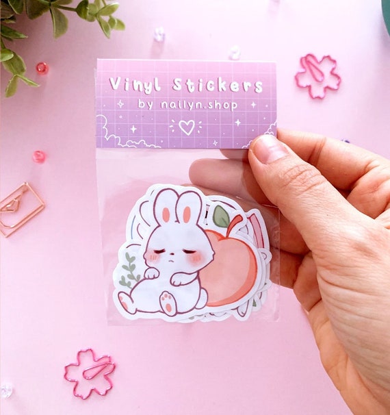 Original High Quality Vinyl Sticker Little Bunny - Etsy